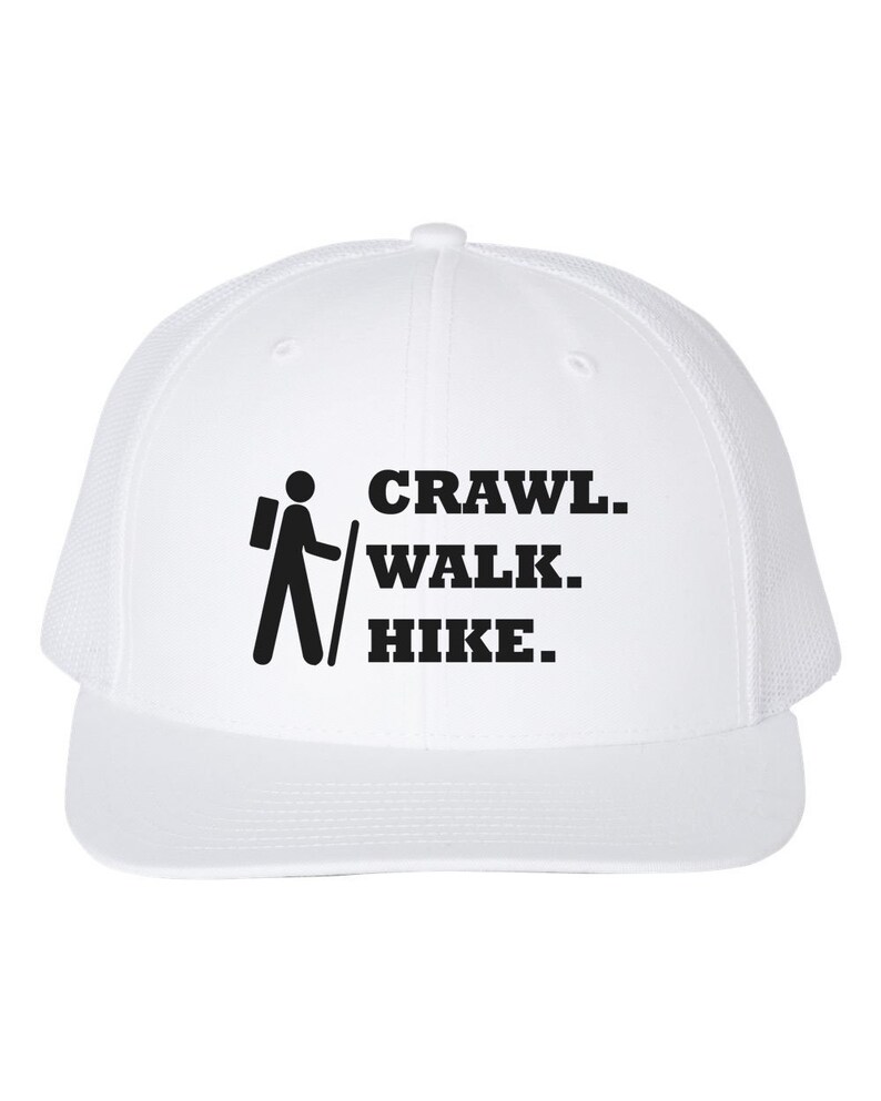 Crawl Walk Hike Hiking Hat Hiking Gear Trucker Hat - Etsy