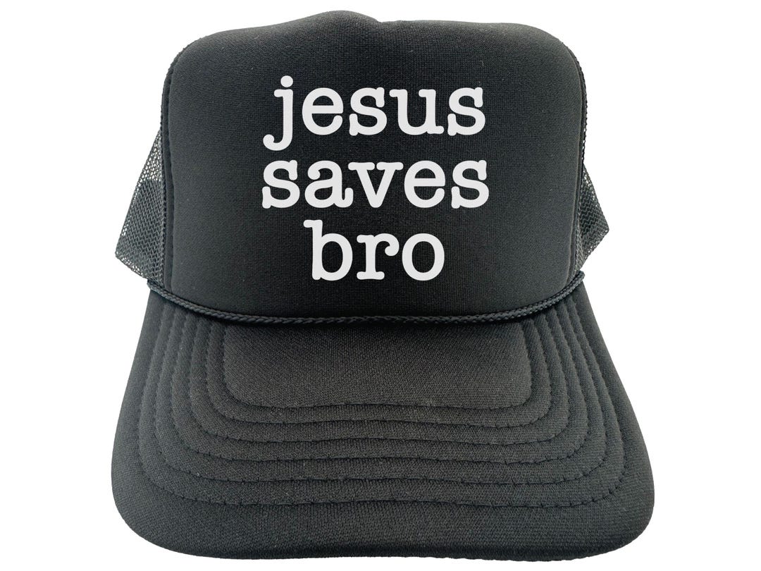 Jesus Hat, Christian Hat, JESUS SAVES BRO, Otto Hats, Retro Christian ...