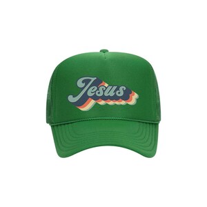 Jesus Hat, Christian Hat, Jesus, Otto Hats, Retro Christian Cap, Mesh ...