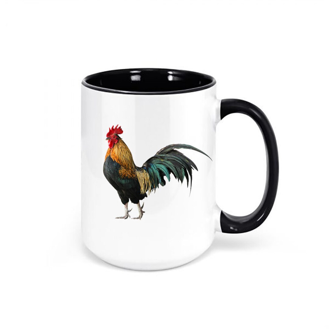 Rooster Coffee Cup, Rooster, Rooster Mug, Chicken Cup, Rooster Lover ...