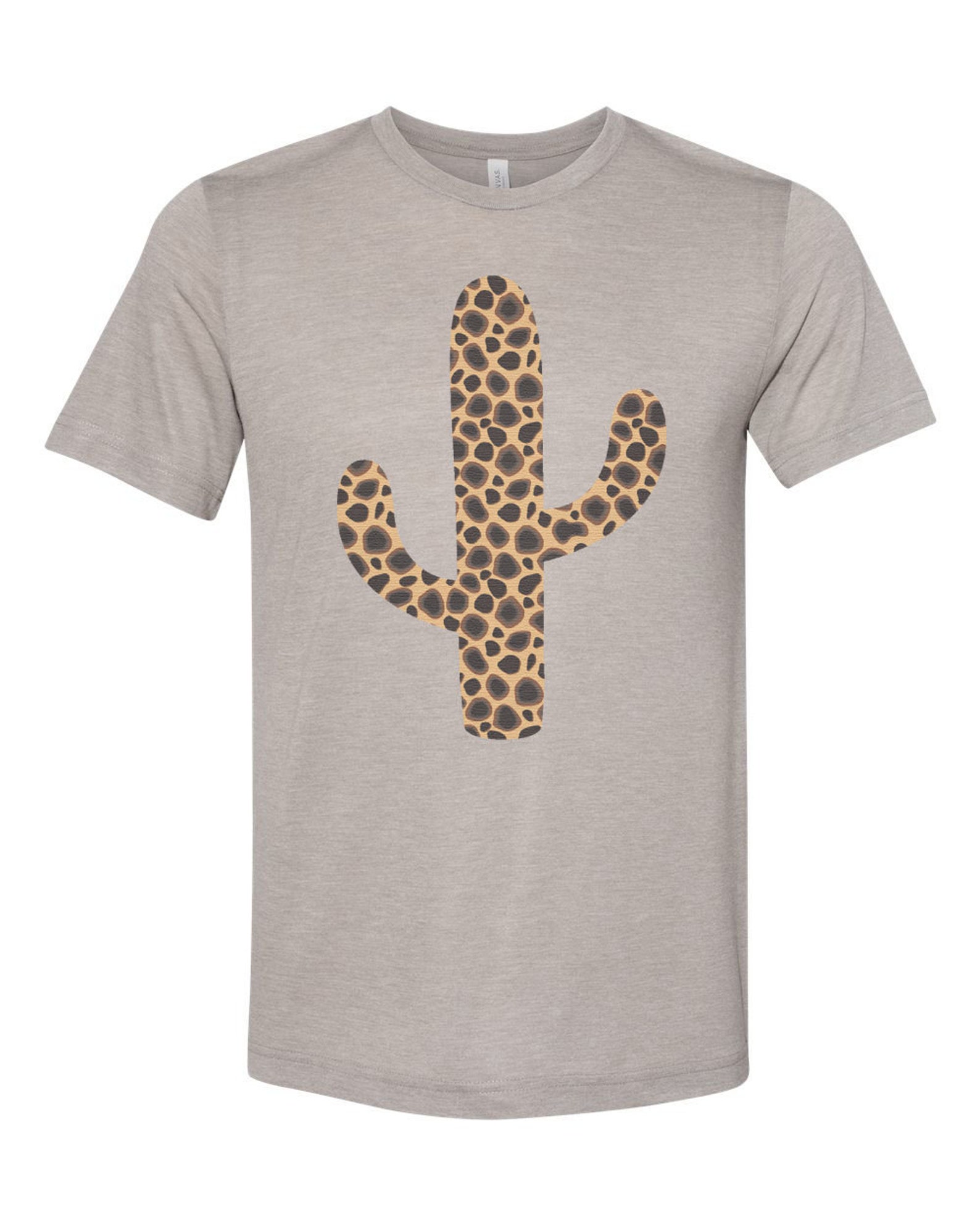 Leopard Cactus Leopard Print Soft Bella Tees Cactus Shirt | Etsy