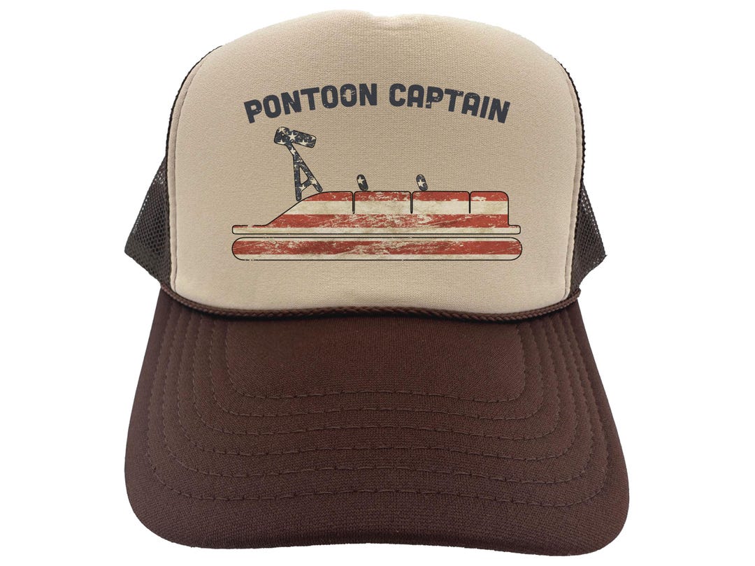 Pontoon Captain, Pontoon Hat, Boating Hat, Boat Owner, Boat Gift ...