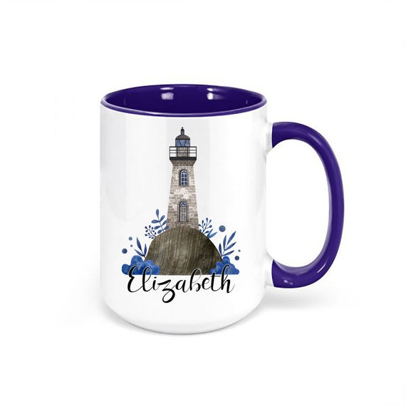 Lighthouse Mug Custom Lighthouse Lighthouse Coffee Cup | Etsy