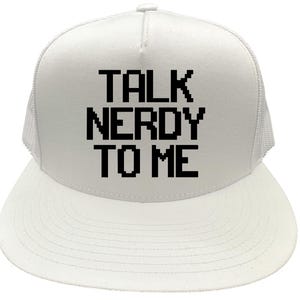 Nerd Hat, Talk Nerdy to Me, Nerd Cap, Trucker Hat, Snapback, Nerd ...
