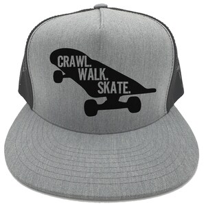 Skateboard Hat, Crawl Walk Skate, Skating Hat, Gift for Skateboarder ...