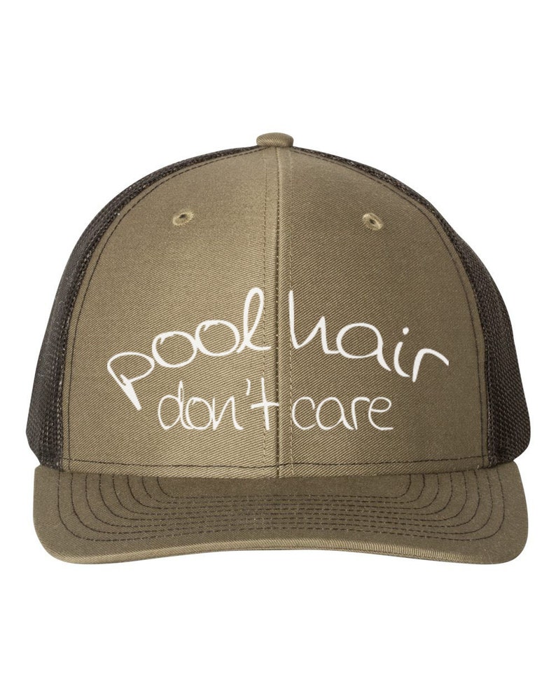 Pool Hair Don't Care Pool Hat Summer Hat Adjustable - Etsy