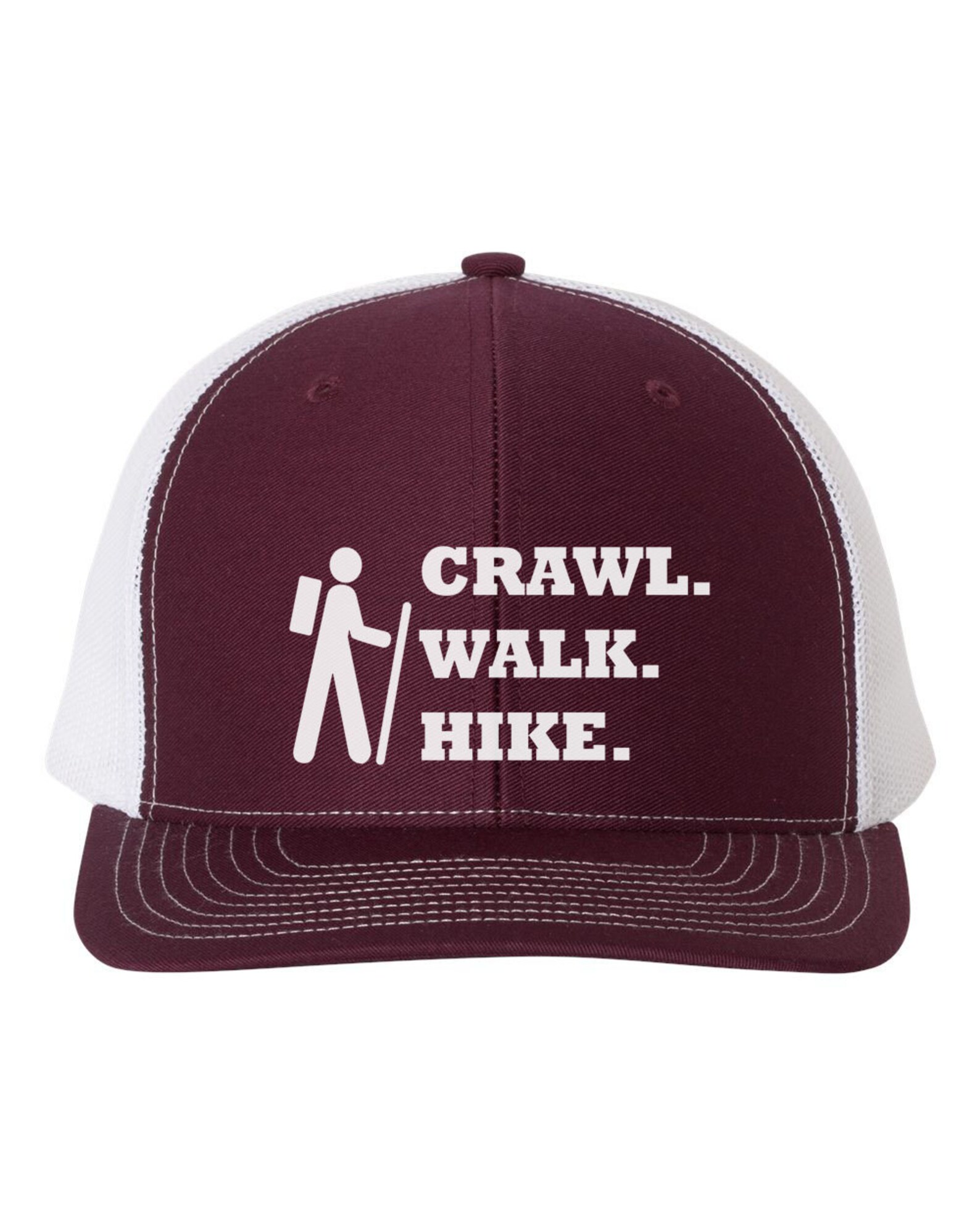 Crawl Walk Hike Hiking Hat Hiking Gear Trucker Hat - Etsy