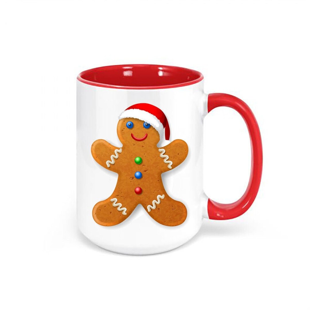 Christmas Coffee Mug, Christmas Gingerbread Man, Gingerbread Man Cup ...