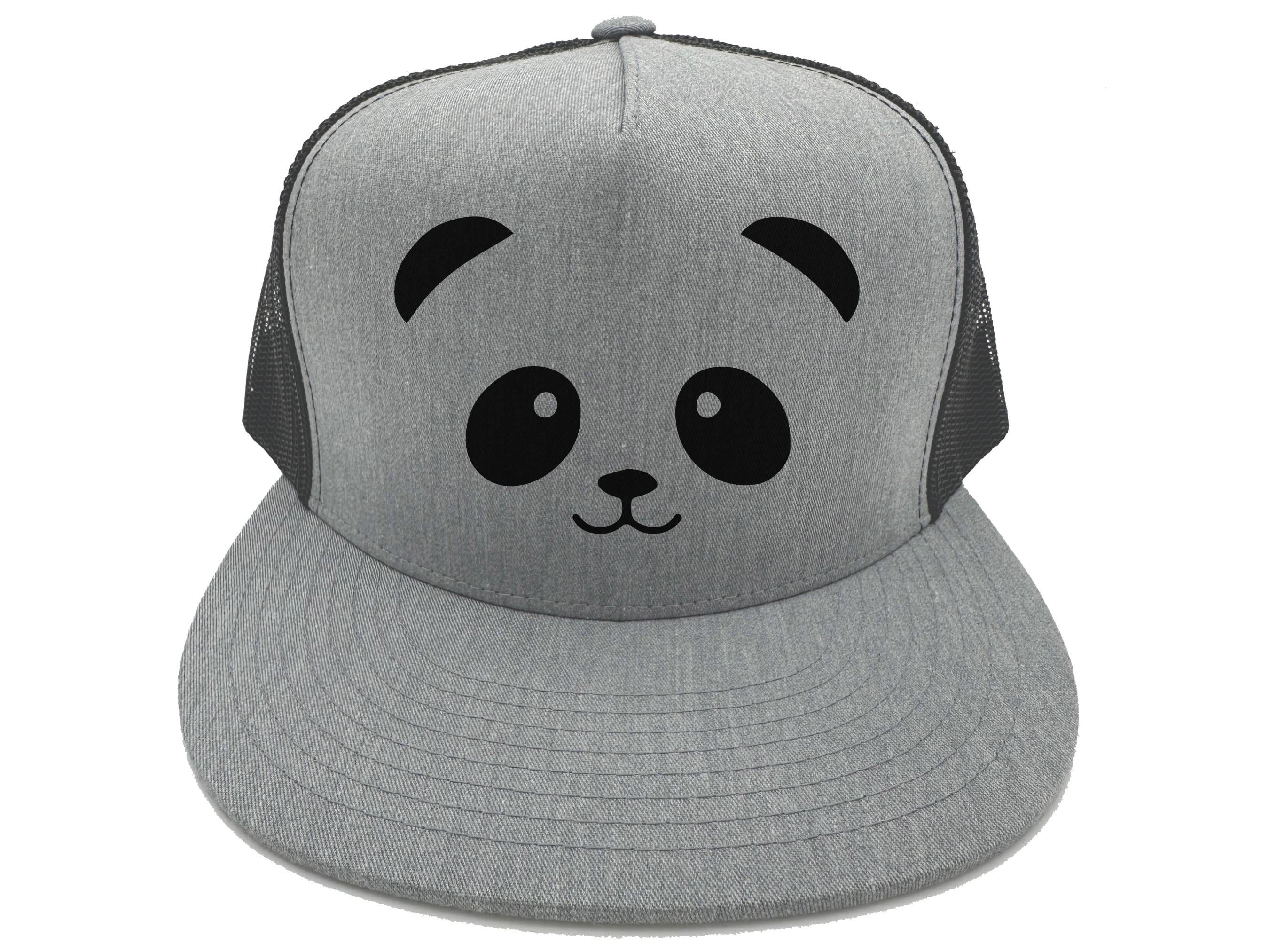 Panda Hat, Panda Face, Panda Apparel, Trucker Hat, Snapback, Safari Hat ...