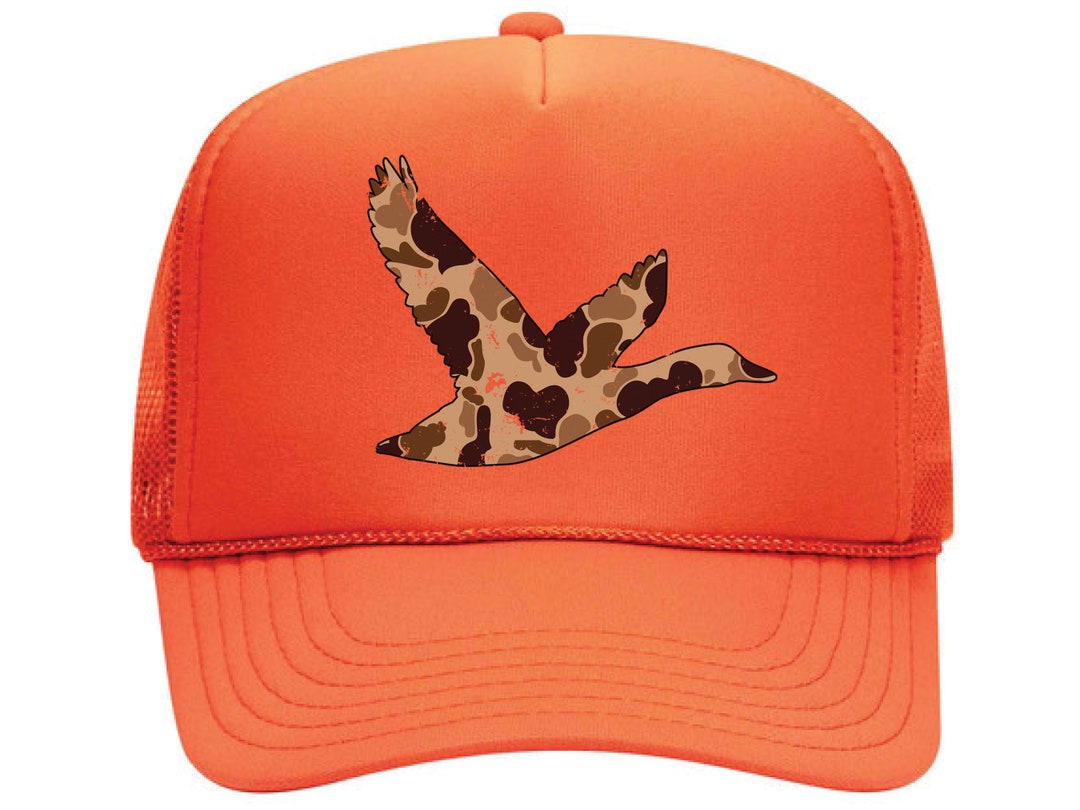 Duck Hunting Hat, Camo Duck, Waterfowl Hat, Adjustable Snapback, Mesh ...