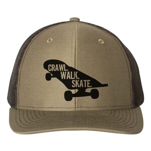 Skateboard Hat, Crawl Walk Skate, Skating Hat, Gift for Skateboarder ...