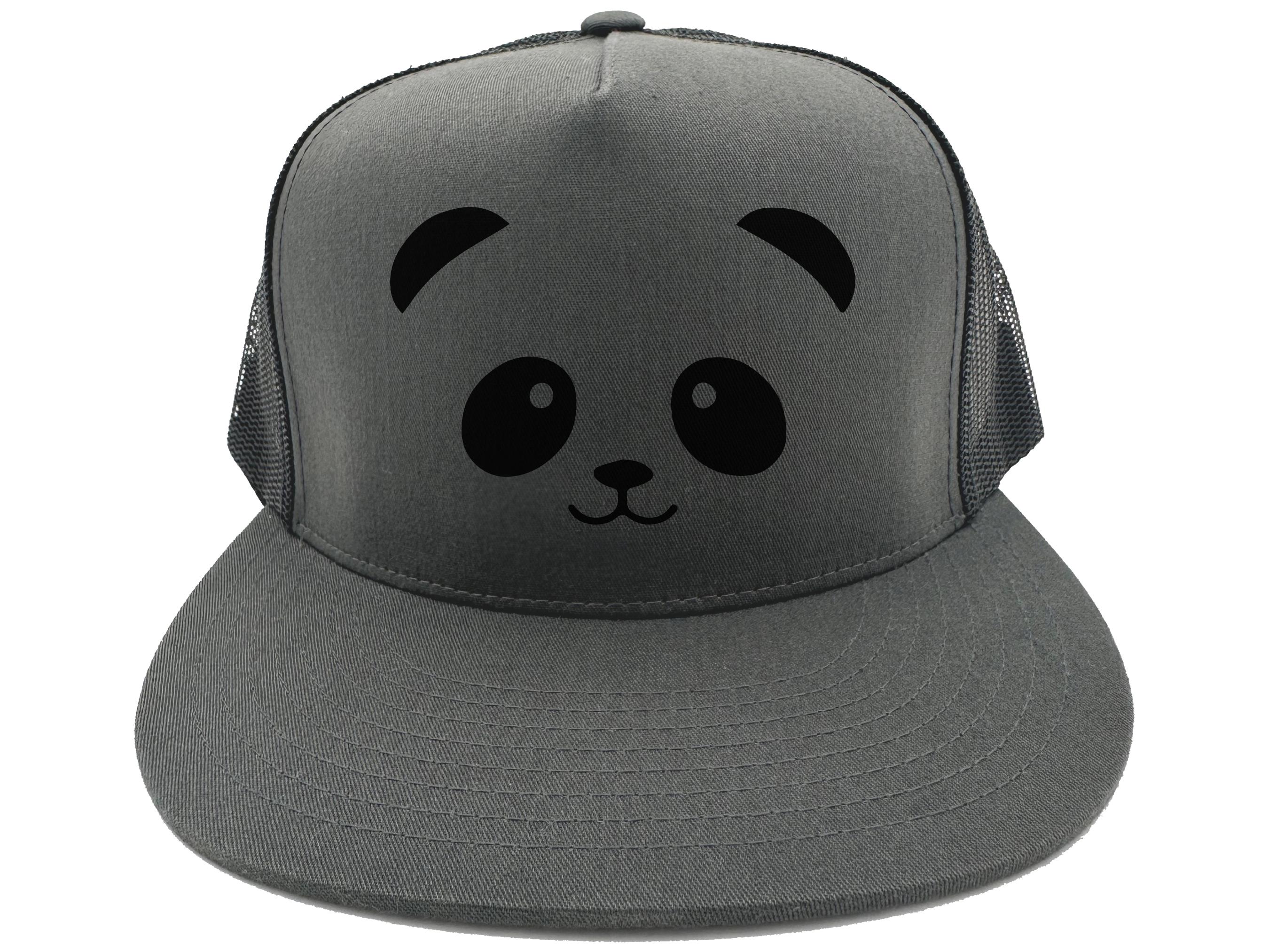 Panda Hat, Panda Face, Panda Apparel, Trucker Hat, Snapback, Safari Hat ...
