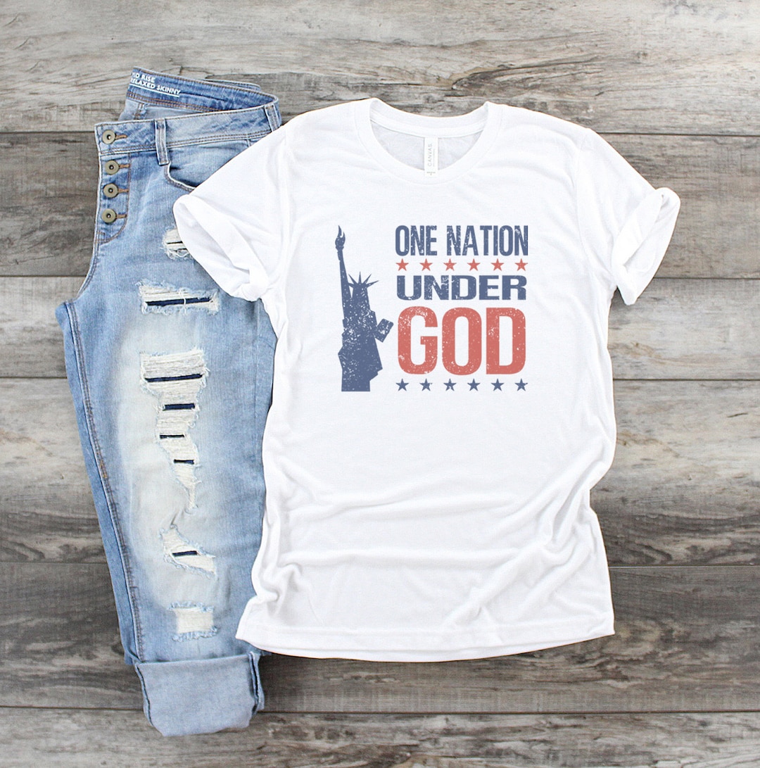 Patriotic Shirt One Nation Under God Unisex T Soft Bella - Etsy
