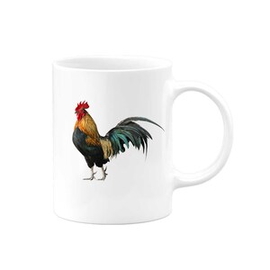 Rooster Coffee Cup, Rooster, Rooster Mug, Chicken Cup, Rooster Lover ...