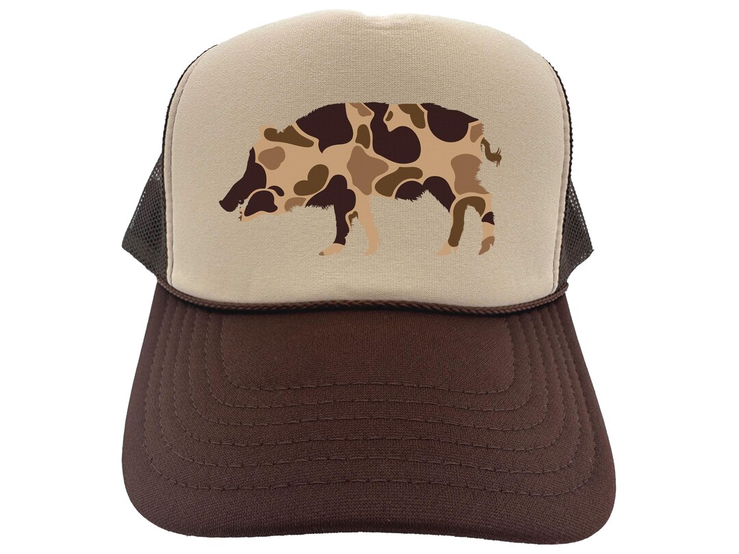 Hog Hunting Hat, Camo Hog, Hog Hat, Hunting Hat, Adjustable Snapback ...