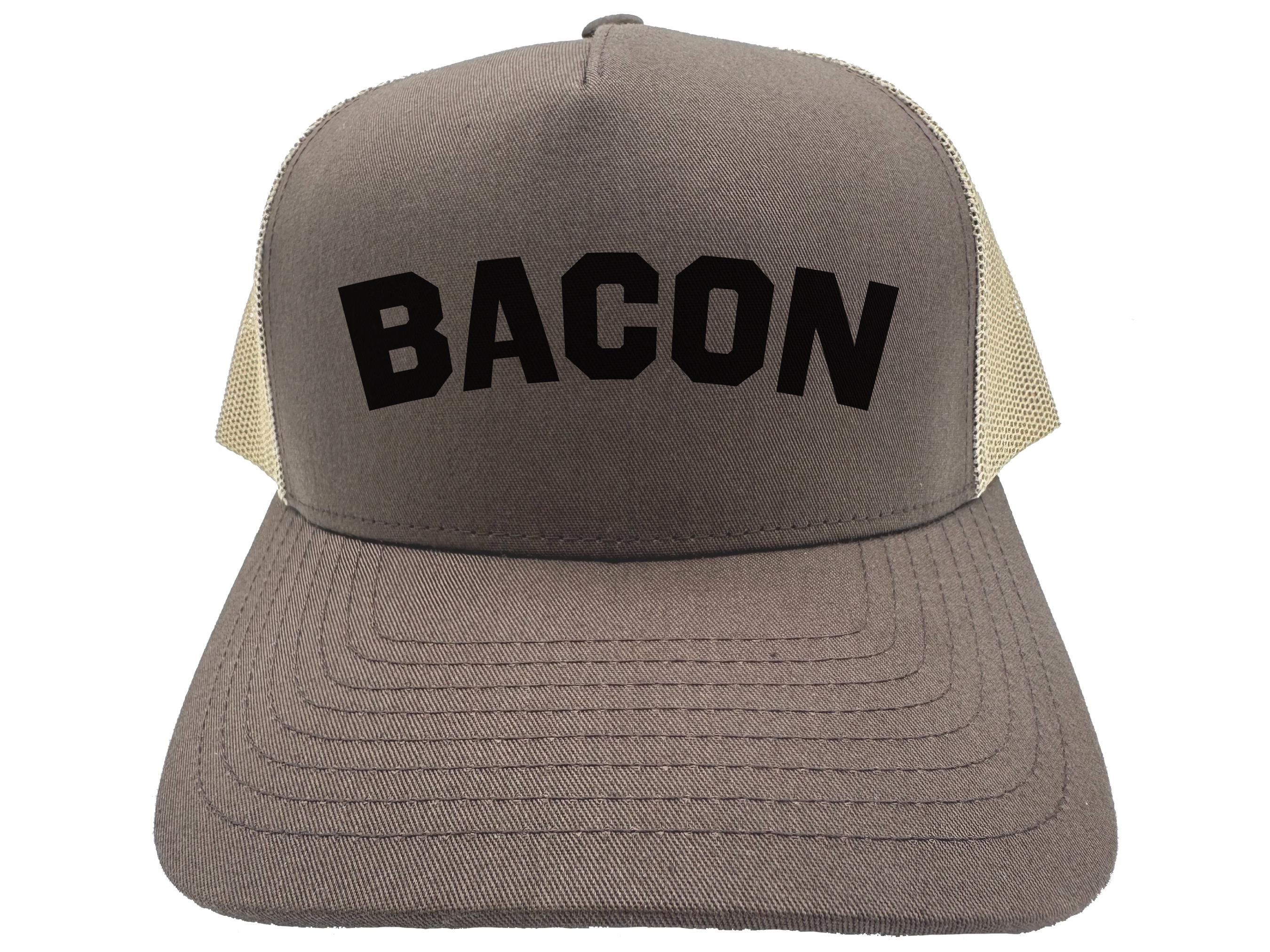 Bacon Hat, the Word Bacon, Bacon Lover, Bacon Apparel, Trucker Hat ...