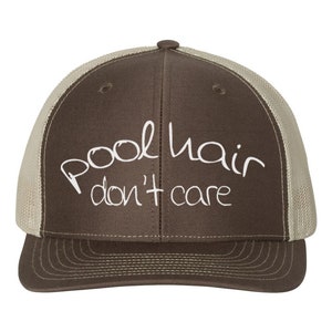Pool Hair Don't Care, Pool Hat, Summer Hat, Adjustable Snapback, Pool ...