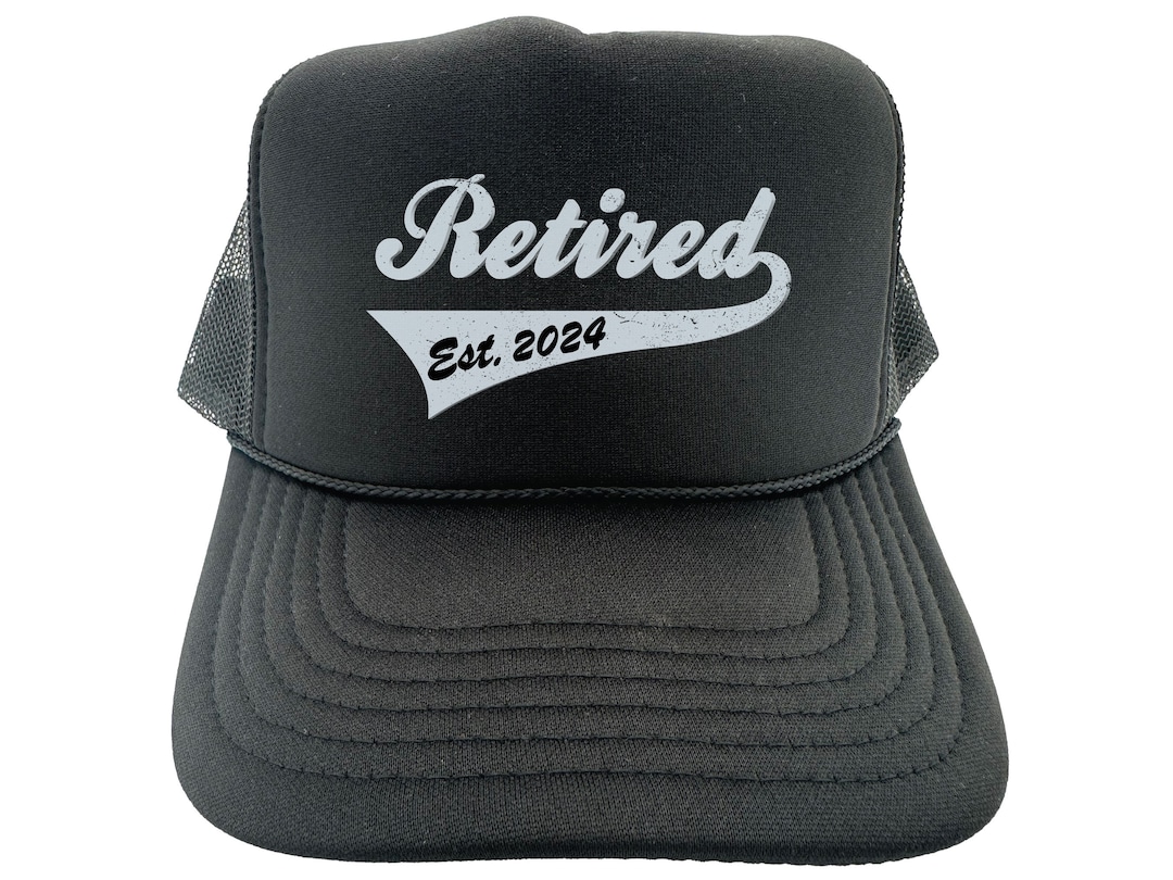 Retirement Hat, Custom Retired, Retired Hat, Adjustable Snapback, 10 ...