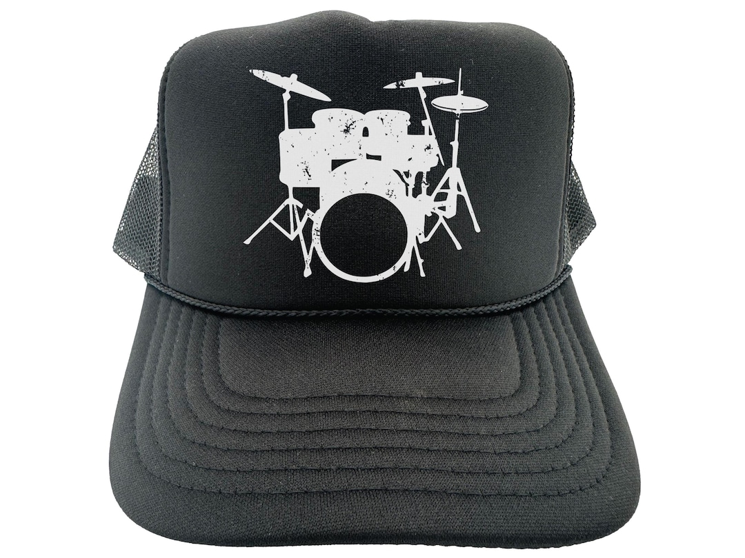 Drummer Hat, Drumset, Percussionist Hat, Drummer Trucker Hat ...