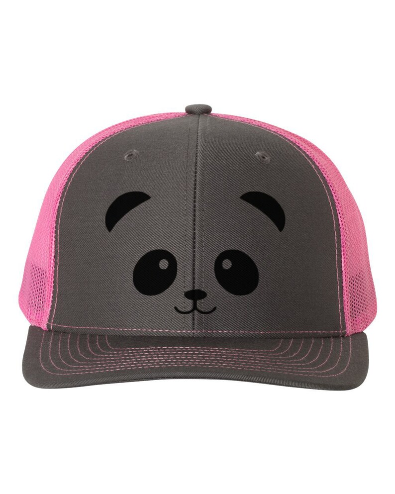 Panda Hat Panda Face Panda Apparel Trucker Hat Snapback - Etsy