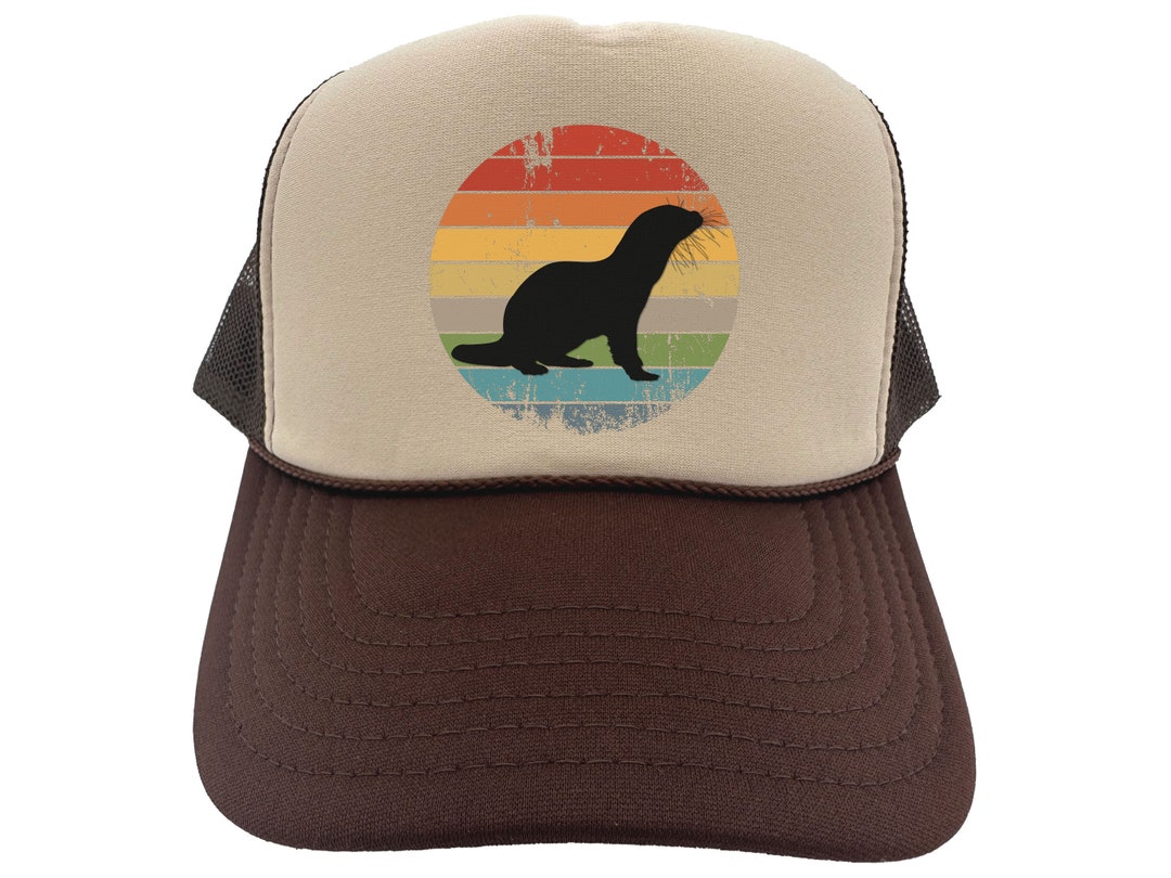 River Otter Hat, Otter Sunset, Wildlife Lover, Otter Gift, Adjustable ...