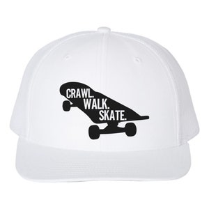 Skateboard Hat, Crawl Walk Skate, Skating Hat, Gift for Skateboarder ...