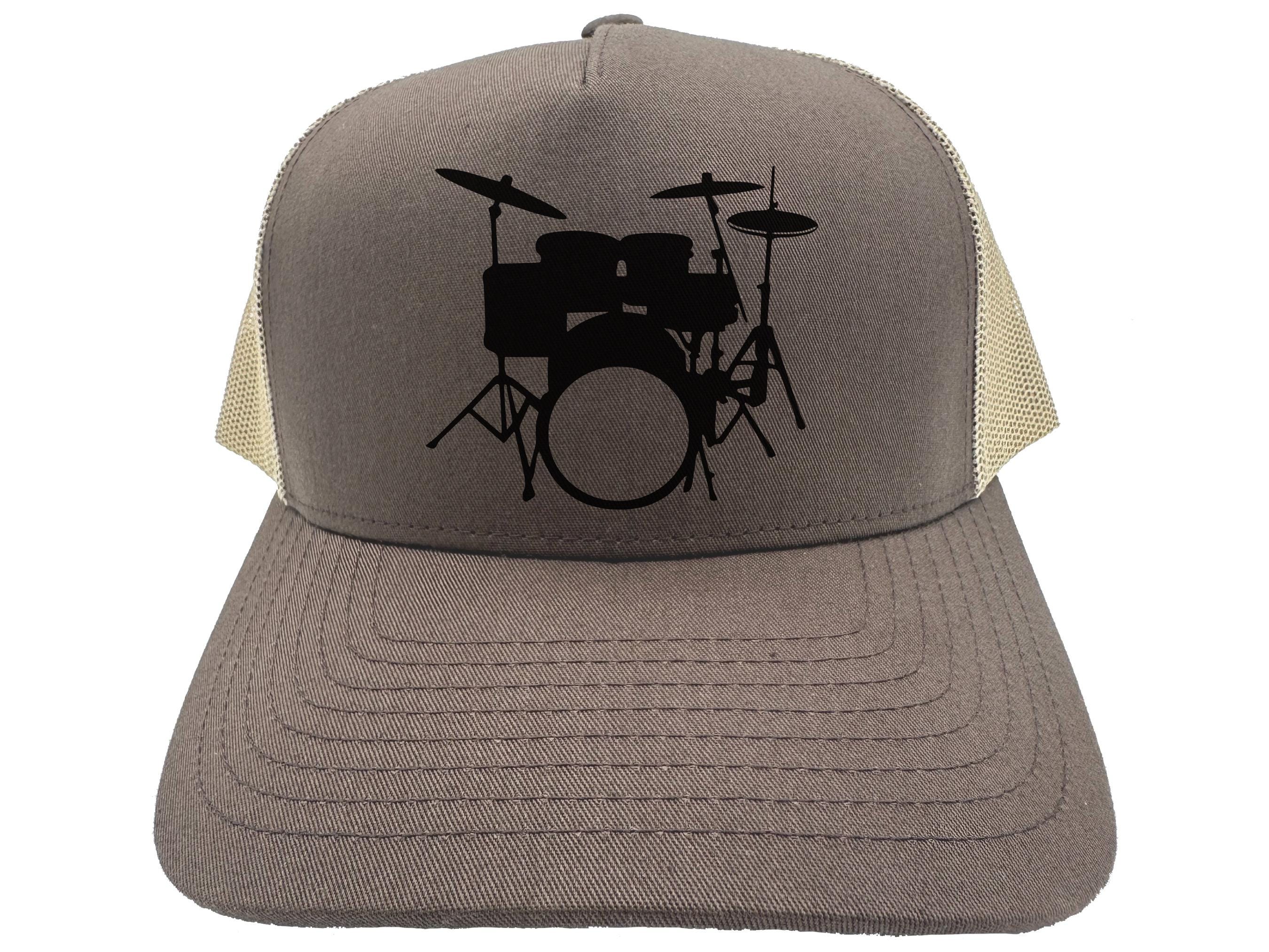 Drummer Hat, Drumset, Gift for Drummer, Percussion, Drumming Hat ...