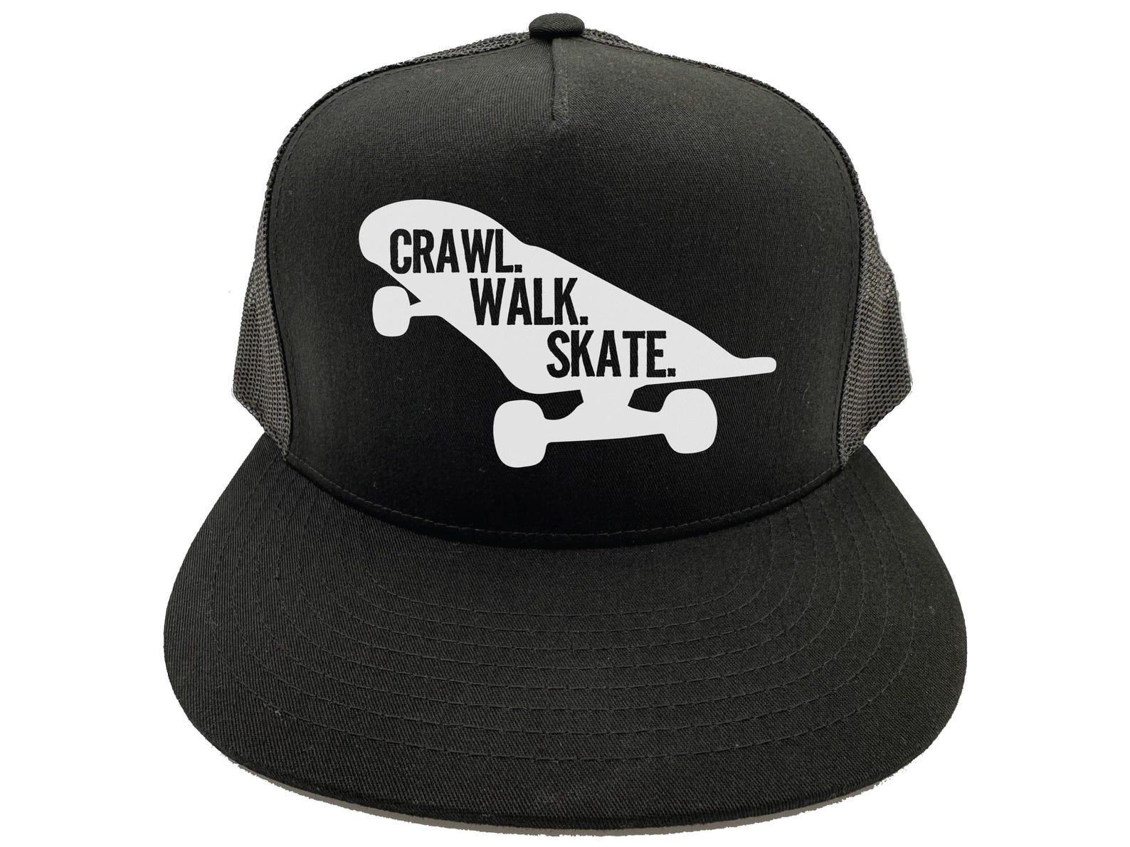 Skateboard Hat, Crawl Walk Skate, Skating Hat, Gift for Skateboarder ...