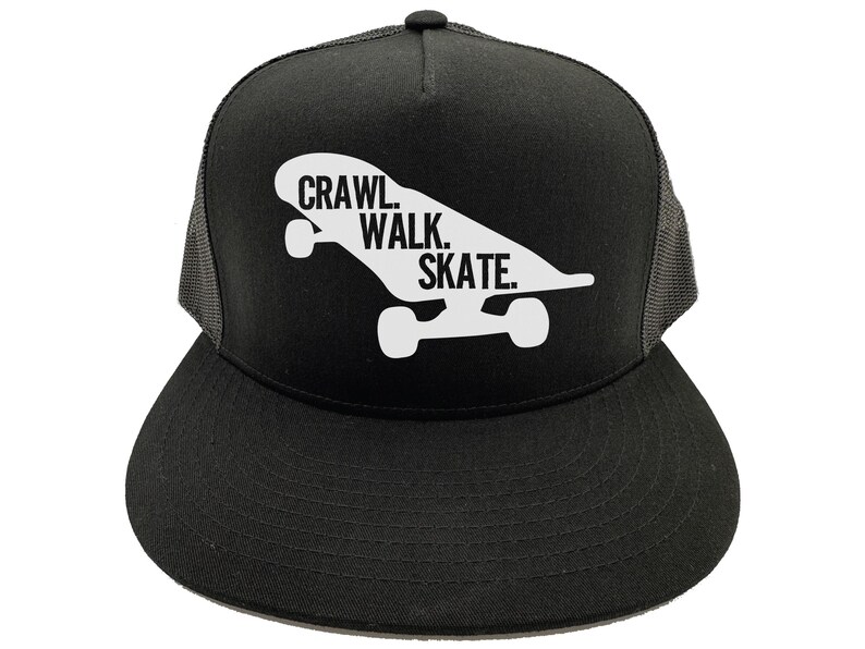 Skateboard Hat, Crawl Walk Skate, Skating Hat, Gift for Skateboarder ...