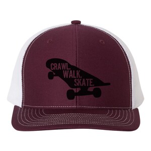 Skateboard Hat, Crawl Walk Skate, Skating Hat, Gift for Skateboarder ...