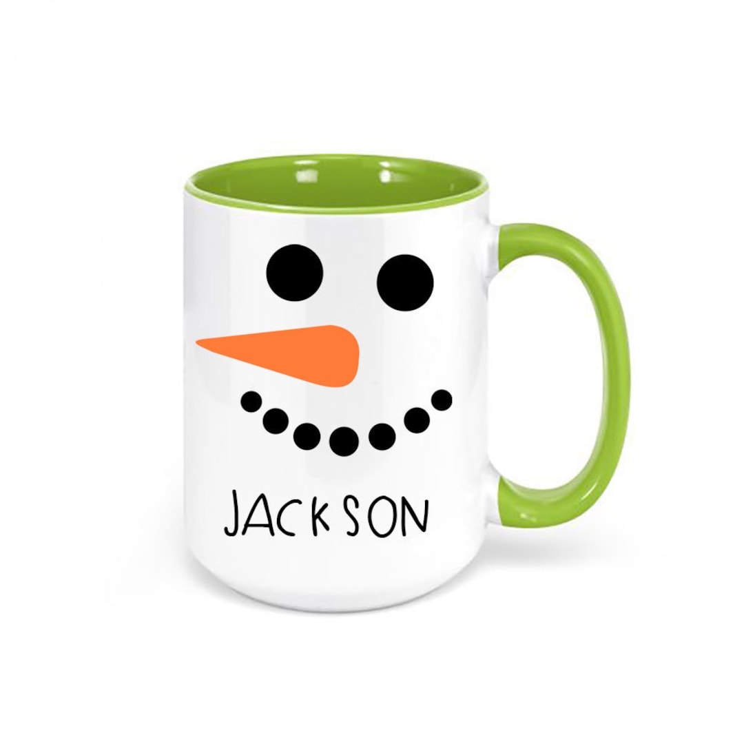 Personalized Snowman Mug, Custom Snowman, Snowman Coffee Mug, Christmas ...