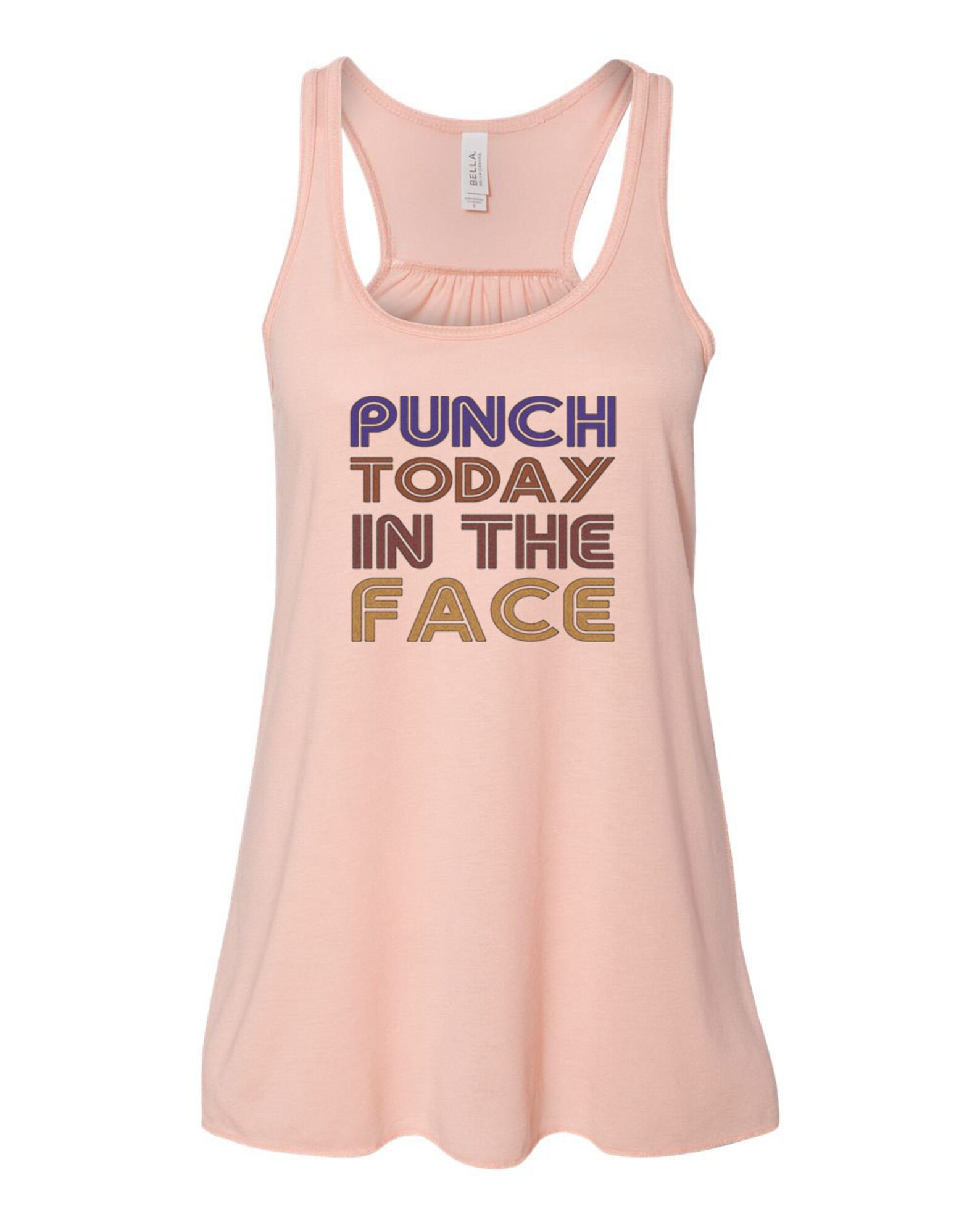 Women's Boxing Tank, Punch Today in the Face, Boxing Racerback, Muscle ...