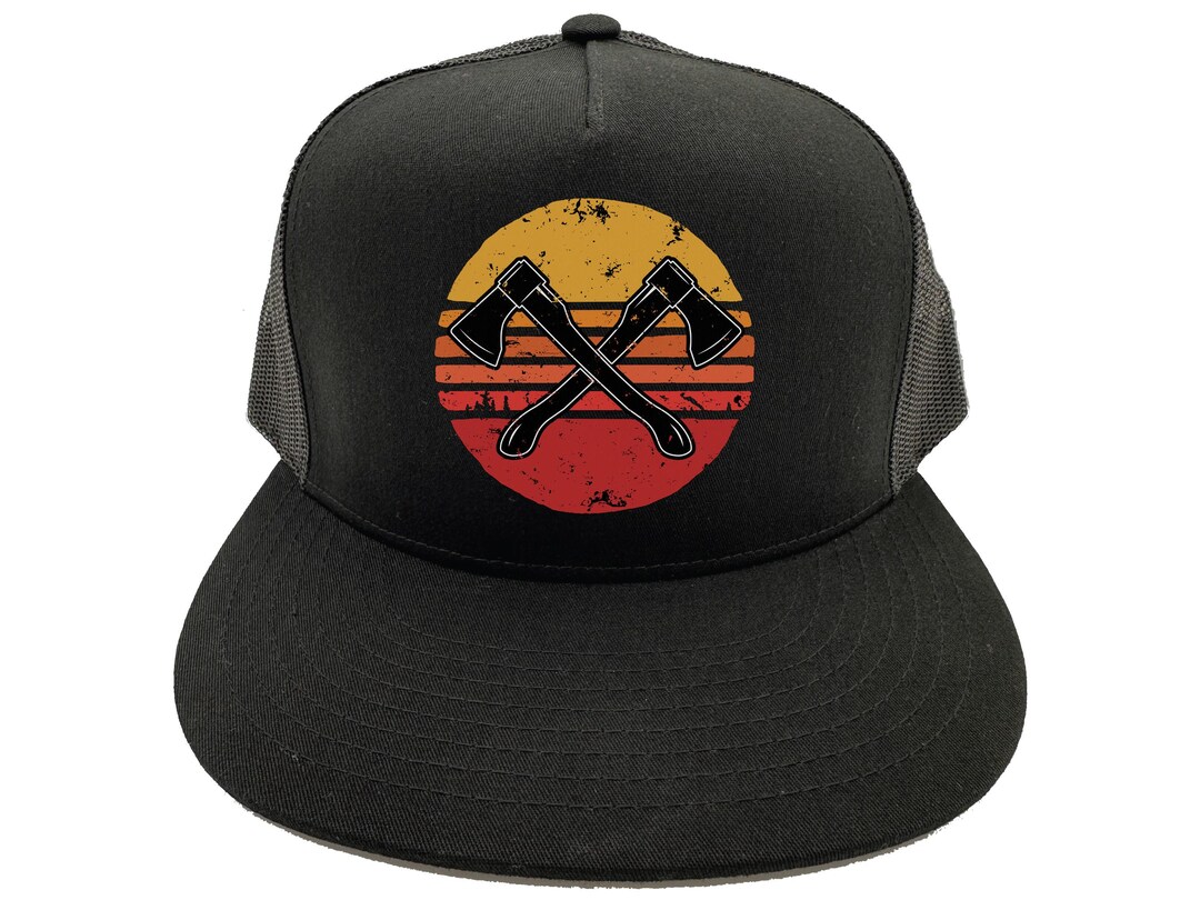 Axe Throwing Hat, Axe Sunset, Lumberjack Hat, Axe Thrower, Logger Hat ...