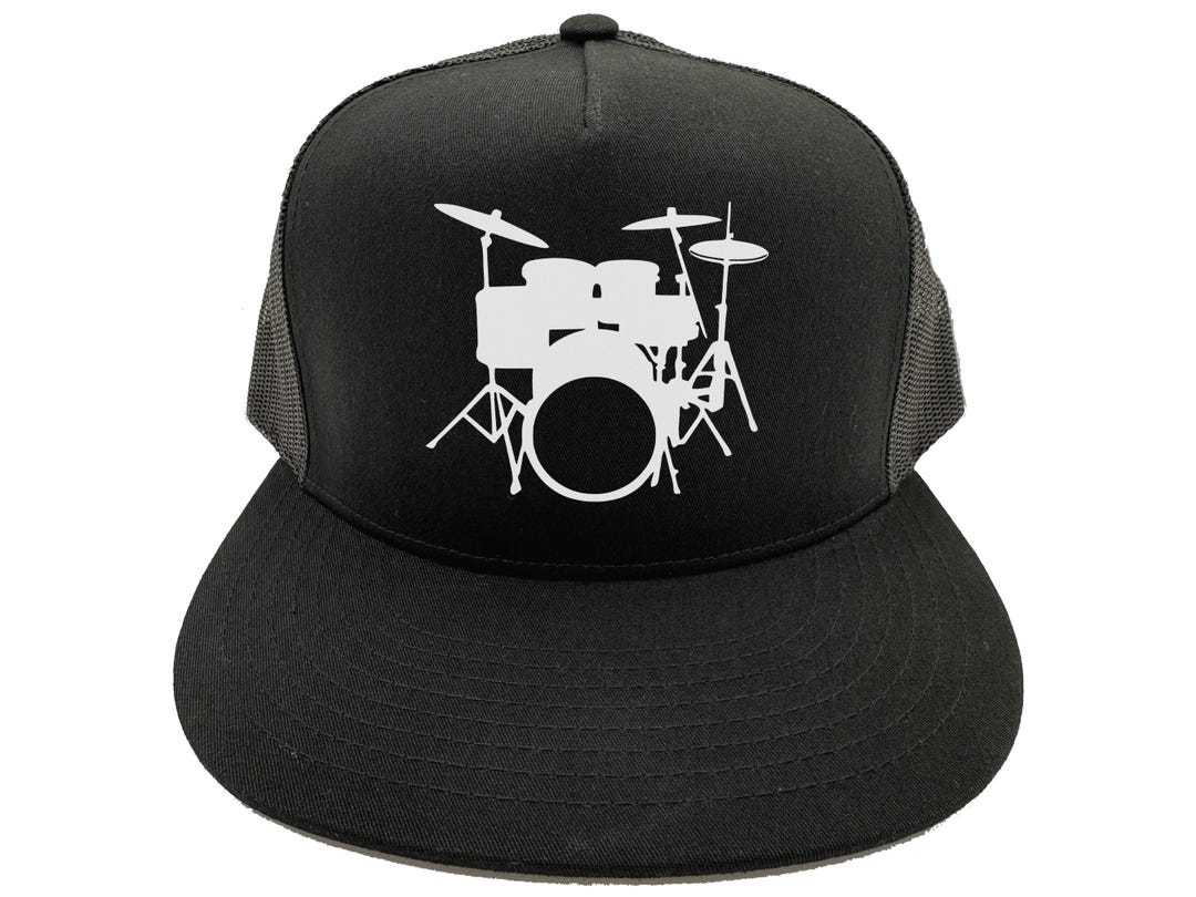 Drummer Hat, Drumset, Gift for Drummer, Percussion, Drumming Hat ...