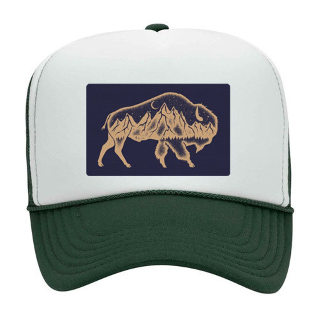 Buffalo Hat, Mountain Buffalo, Bison Hat, Otto Hat, Adjustable Snapback ...
