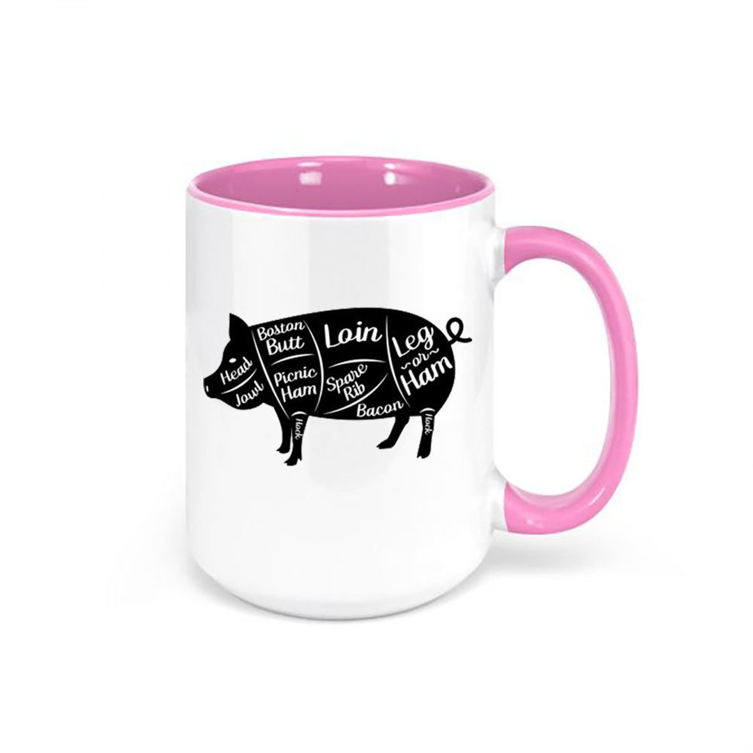 Pig Coffee Cup, Pig Cuts, Pig Coffee Mug, Pig Cup, Pig Farmer, Gift for ...