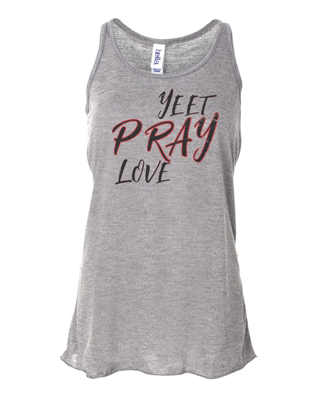 Yeet Pray Love, Women's Racerback, Funny Tank Top, Workout Clothes ...