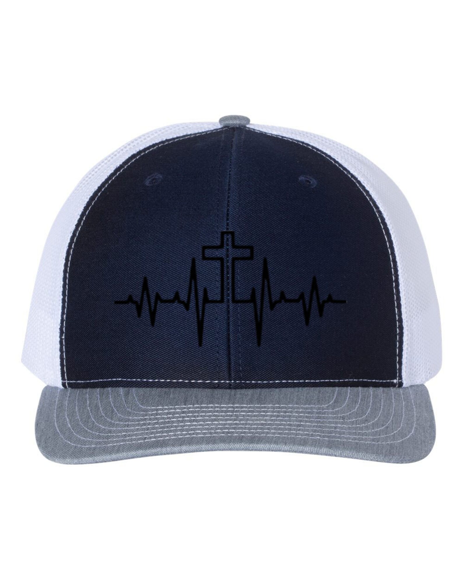 Christian Hat Heartbeat Cross Christian Snapback Cross Hat - Etsy