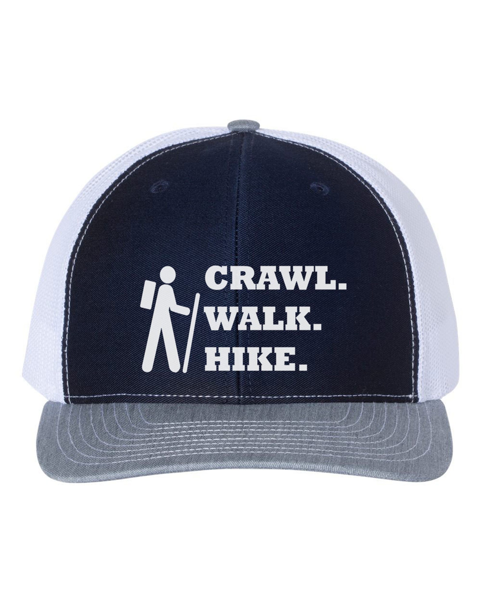 Crawl Walk Hike Hiking Hat Hiking Gear Trucker Hat - Etsy