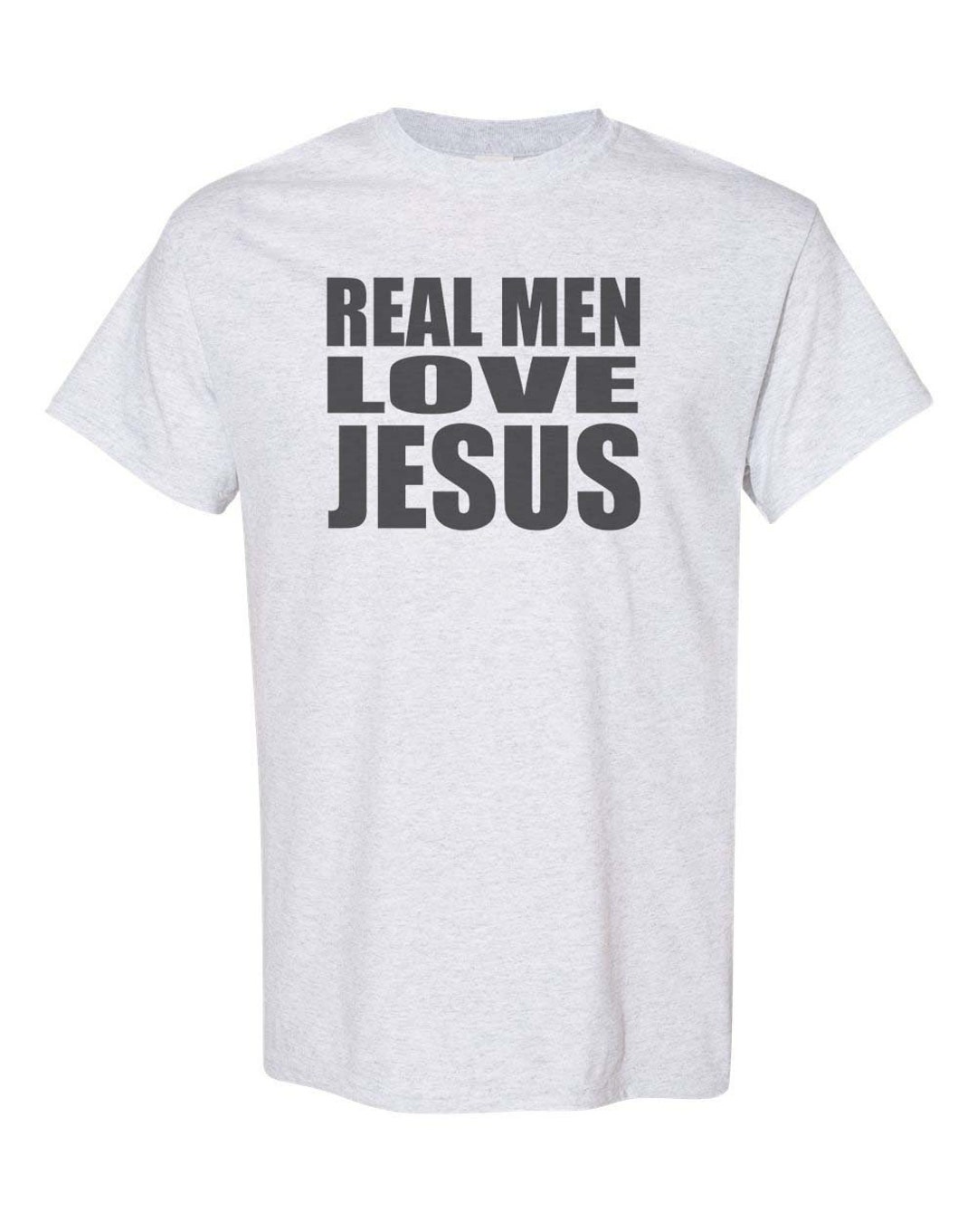Real Men Love Jesus Christian Shirt Religious Tee - Etsy