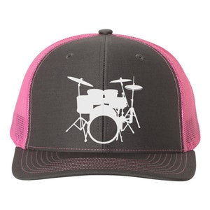 Drummer Hat, Drumset, Gift for Drummer, Percussion, Drumming Hat ...