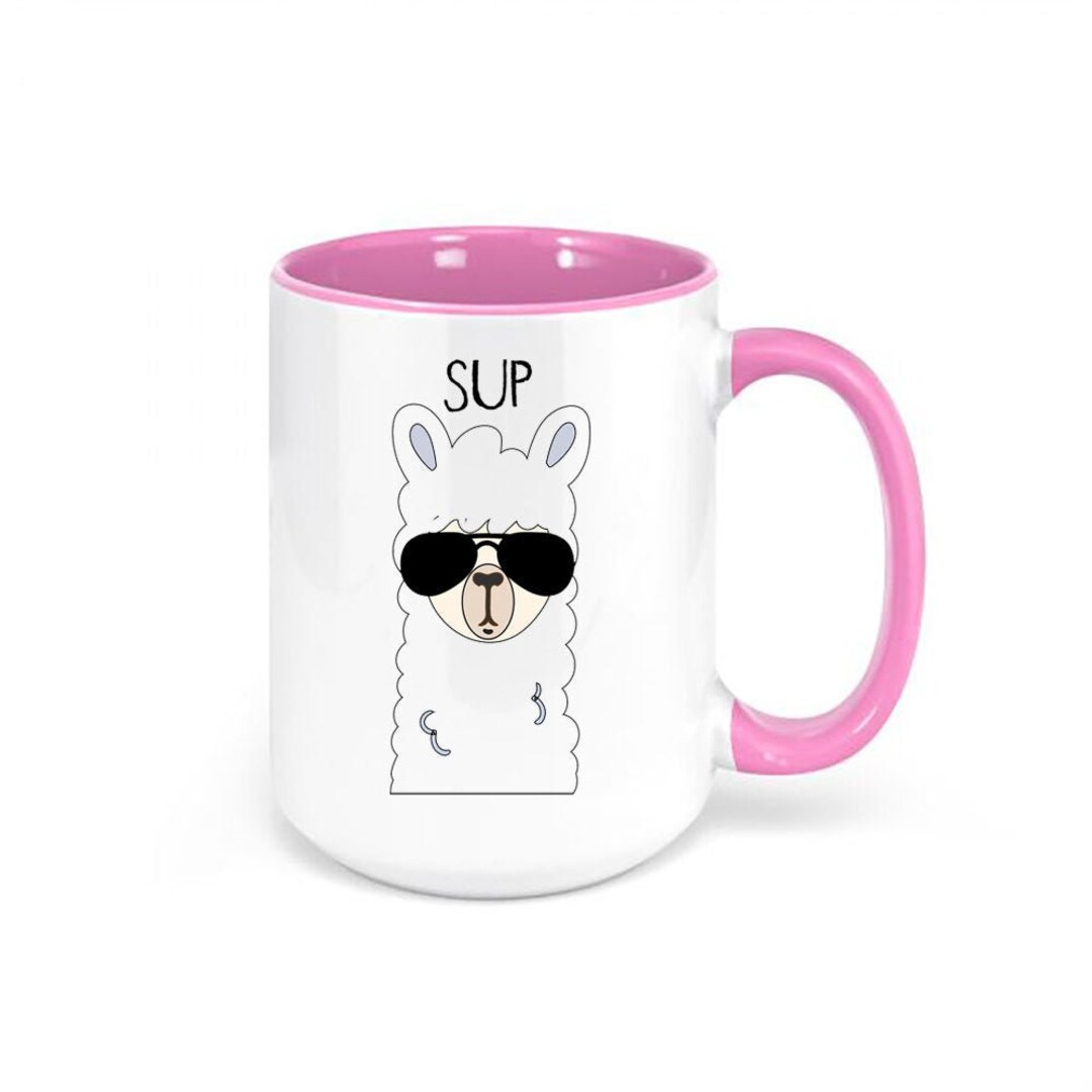 Llama Coffee Mug, Sup, Llama Coffee Cup, Llama Gift, Gift for Her ...