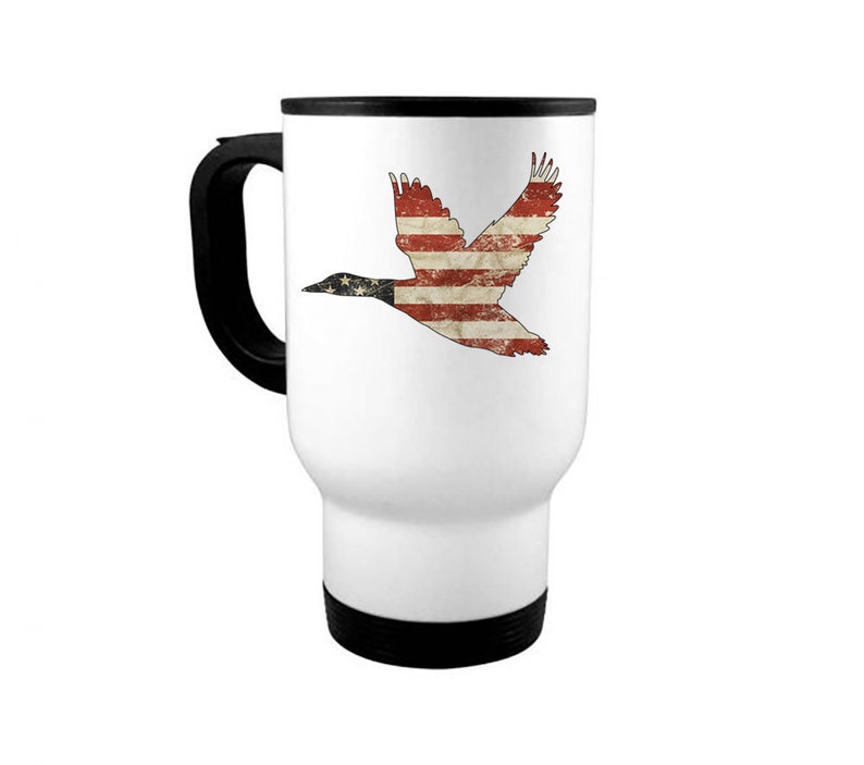 Duck Hunting Mug, American Duck, Waterfowl Mug, Duck Cup, Patriotic ...