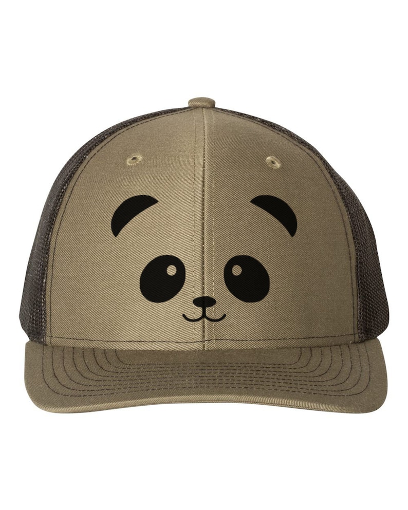 Panda Hat Panda Face Panda Apparel Trucker Hat Snapback | Etsy