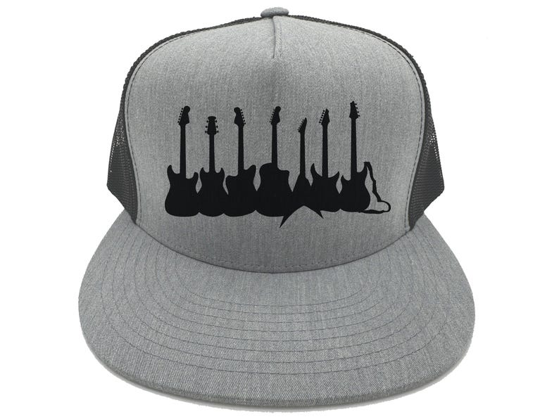 Guitarist Hat, Guitars, Guitar Hat, Gift for Guitarist, Trucker Hat ...