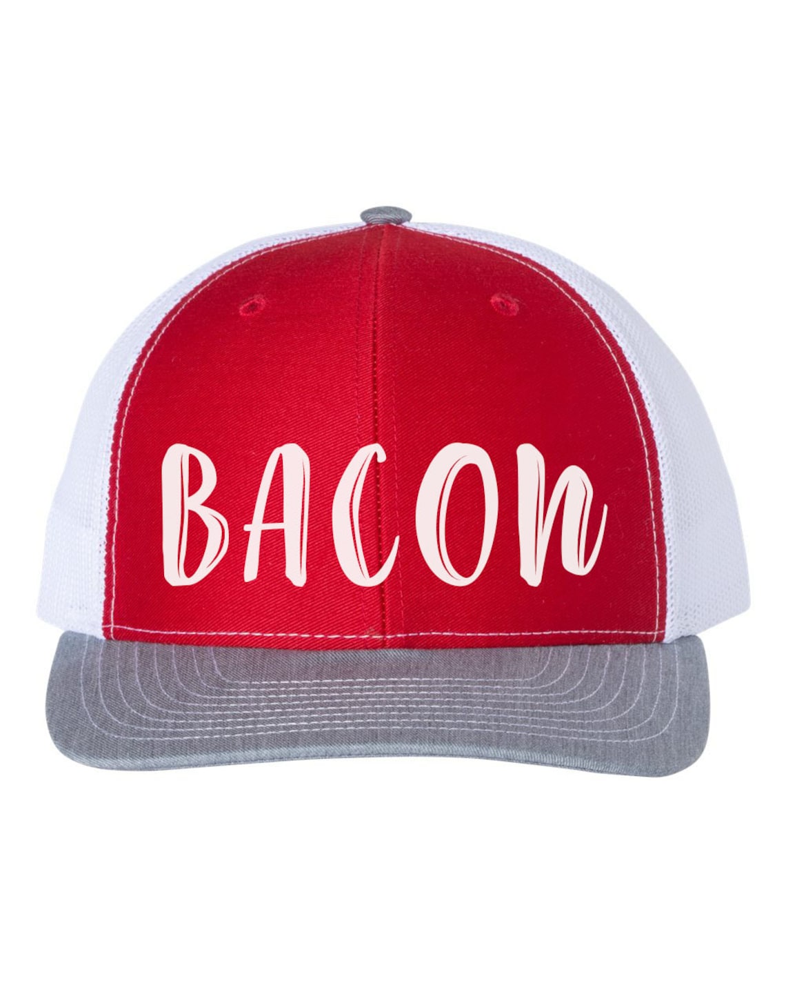 Bacon Hat The Word Bacon Bacon Lover Bacon Apparel Trucker | Etsy