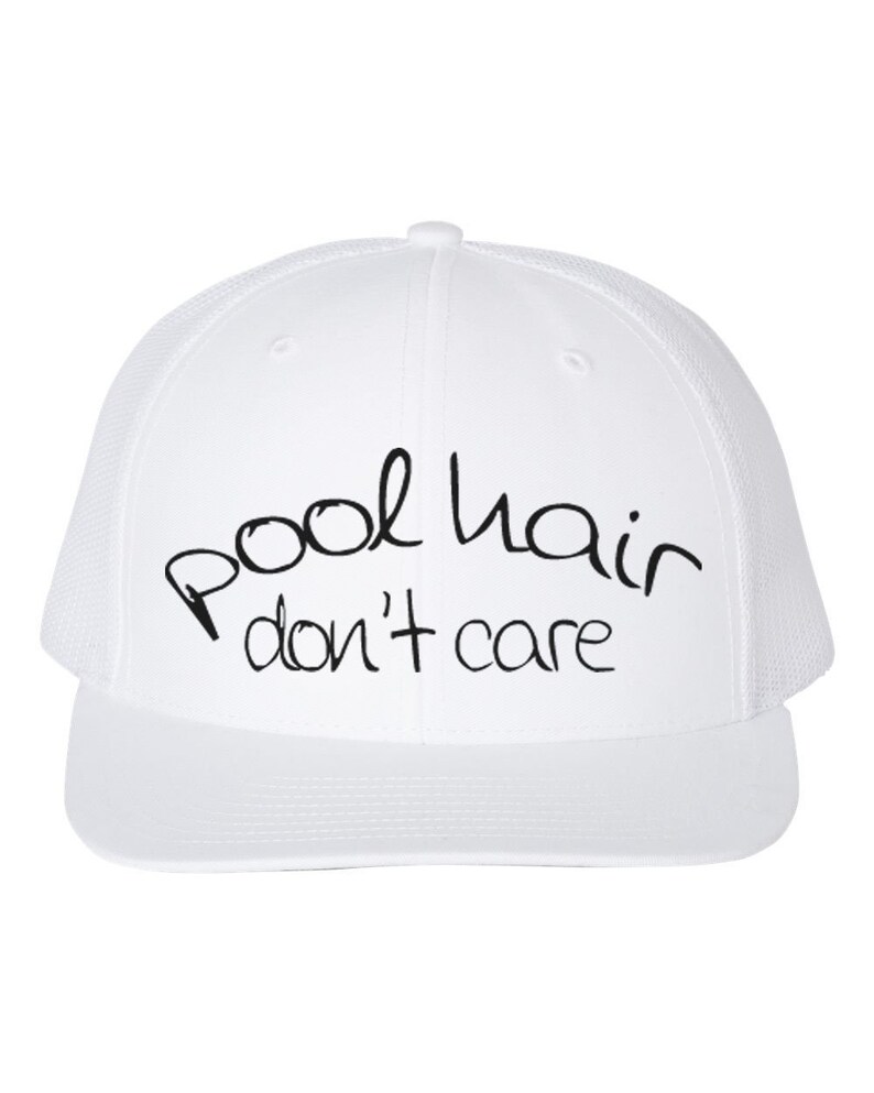 Pool Hair Don't Care Pool Hat Summer Hat Adjustable - Etsy