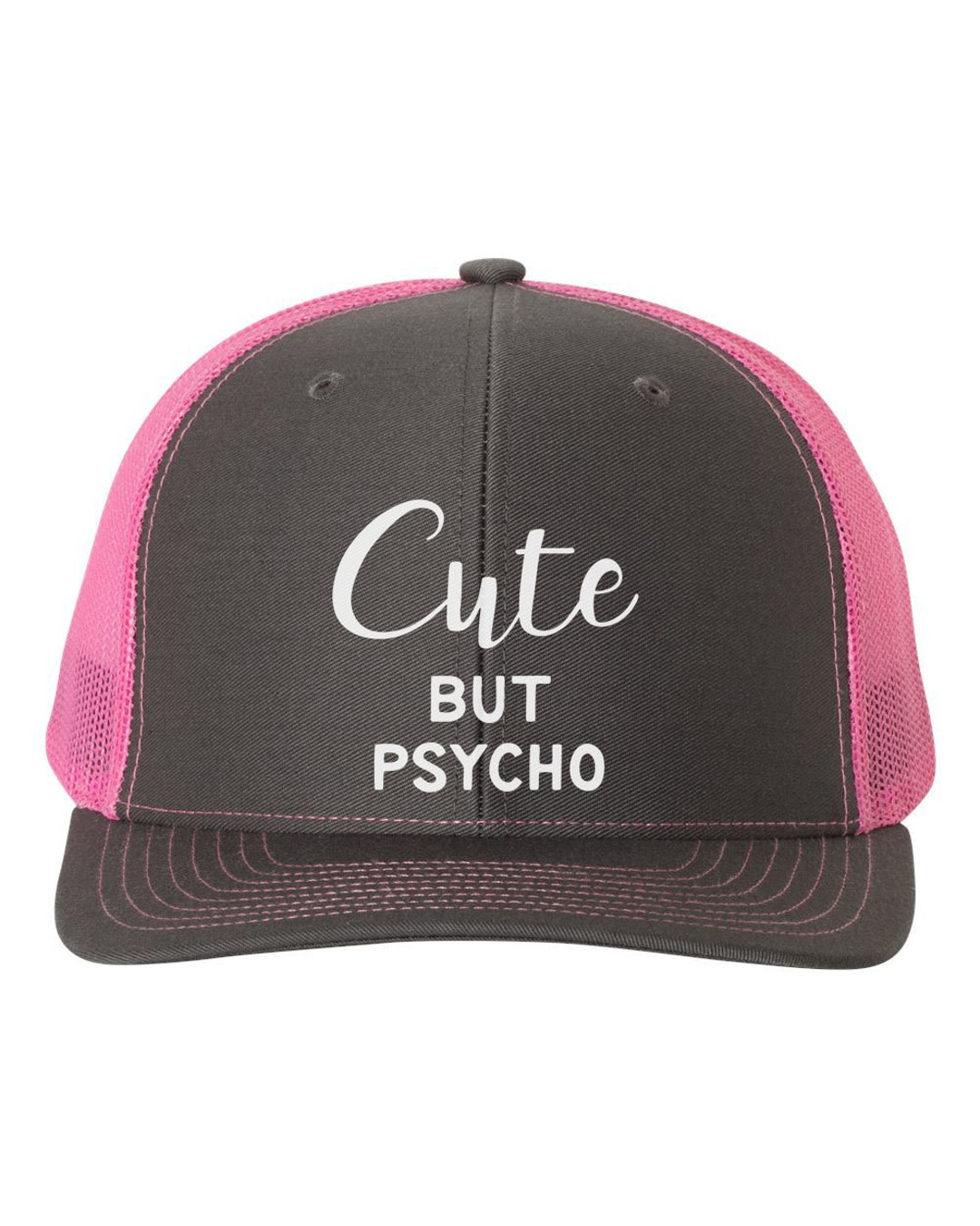 Cute but Psycho, Psycho Hat, Funny Hats, Snapback, Trucker Cap, Gift ...