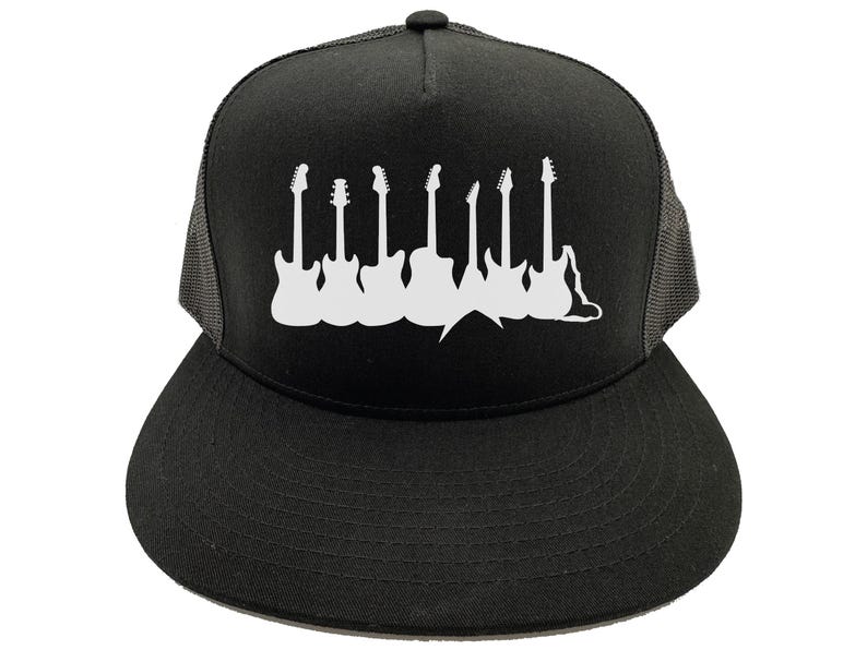 Guitarist Hat, Guitars, Guitar Hat, Gift for Guitarist, Trucker Hat ...