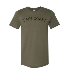 East Coast Shirt Graphic Tee East Coast Apparel New York | Etsy